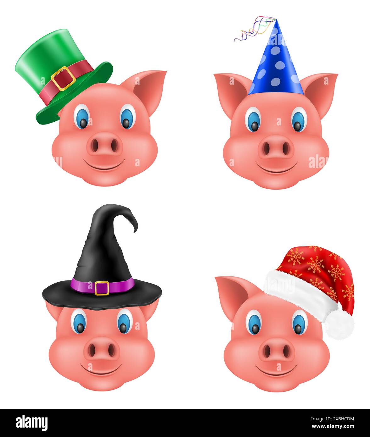 pig snout emoji sticker vector illustration isolated on white ...