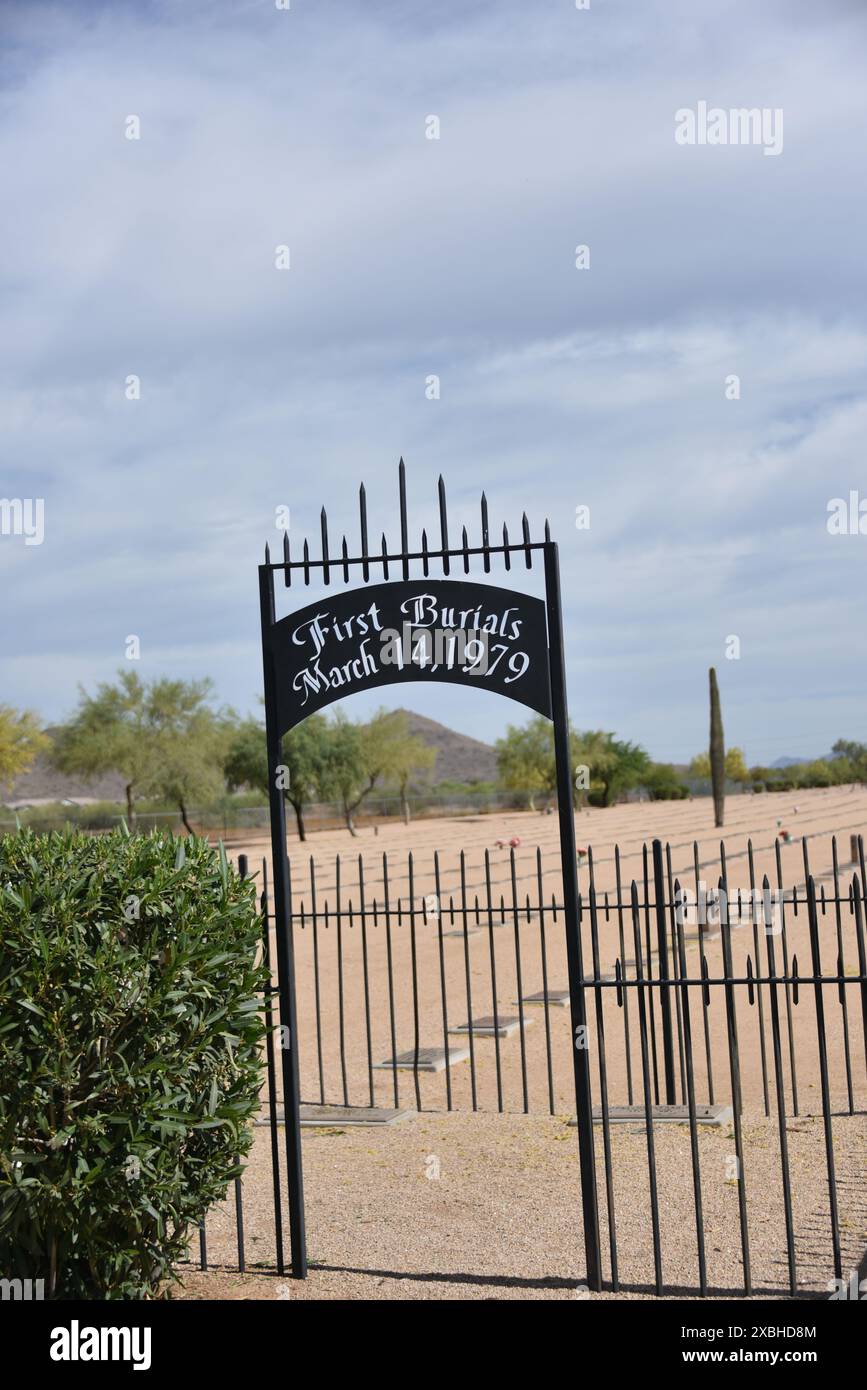 Phoenix, AZ., U.S.A. 5/18.. National Memorial Cemetery. At rest in ...