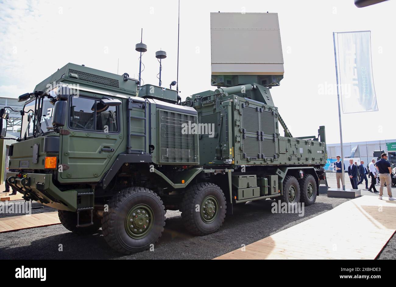 Radarkomponente TRML-4D des FlaRak-System IRIS-T SLM, entwickelt von ...