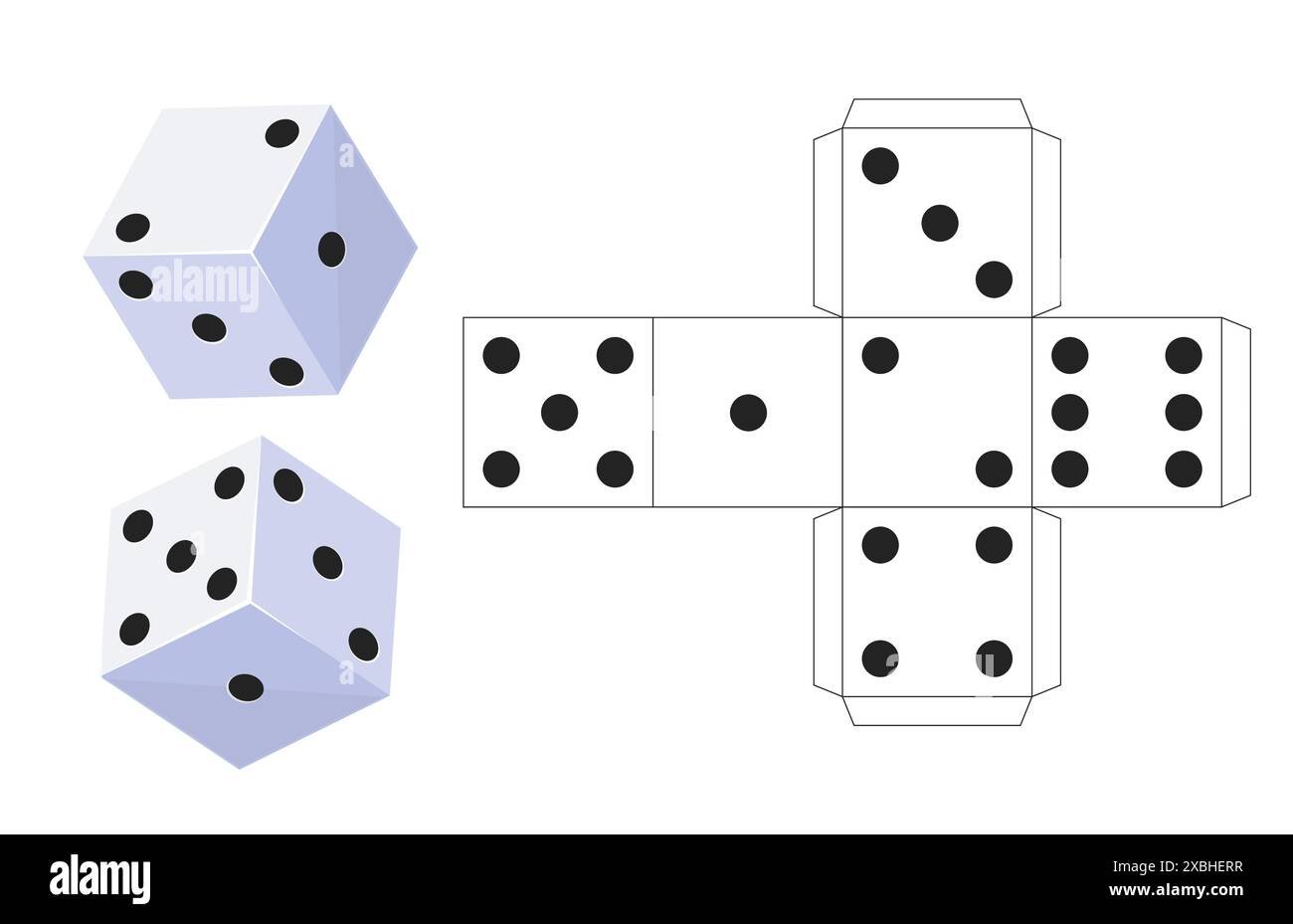 Fold dice Stock Vector Images - Alamy