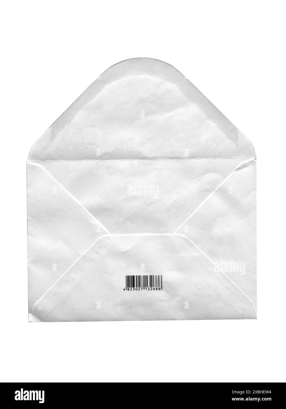 Old envelope on white Black and White Stock Photos & Images - Alamy