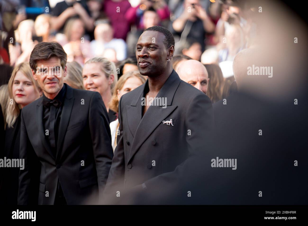 CANNES, FRANCE - MAY, 16: Greta Gerwig and Omar Sy attend the carpet of ...