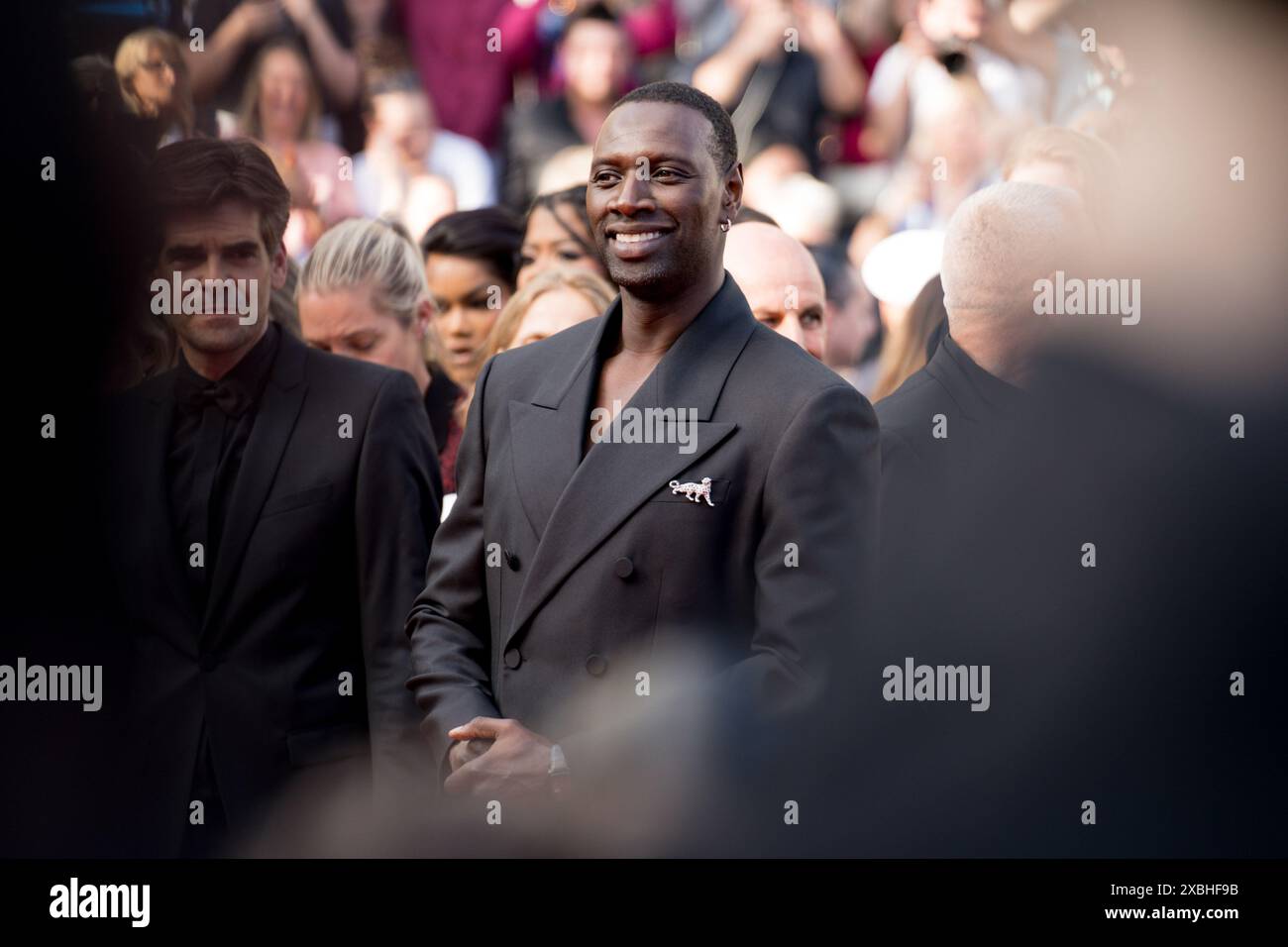 CANNES, FRANCE - MAY, 16: Greta Gerwig and Omar Sy attend the carpet of ...