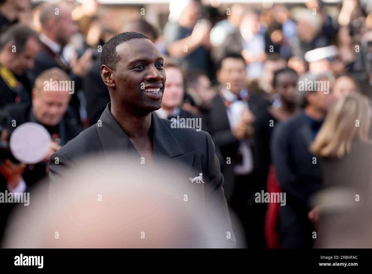 CANNES, FRANCE - MAY, 16: Greta Gerwig and Omar Sy attend the carpet of ...