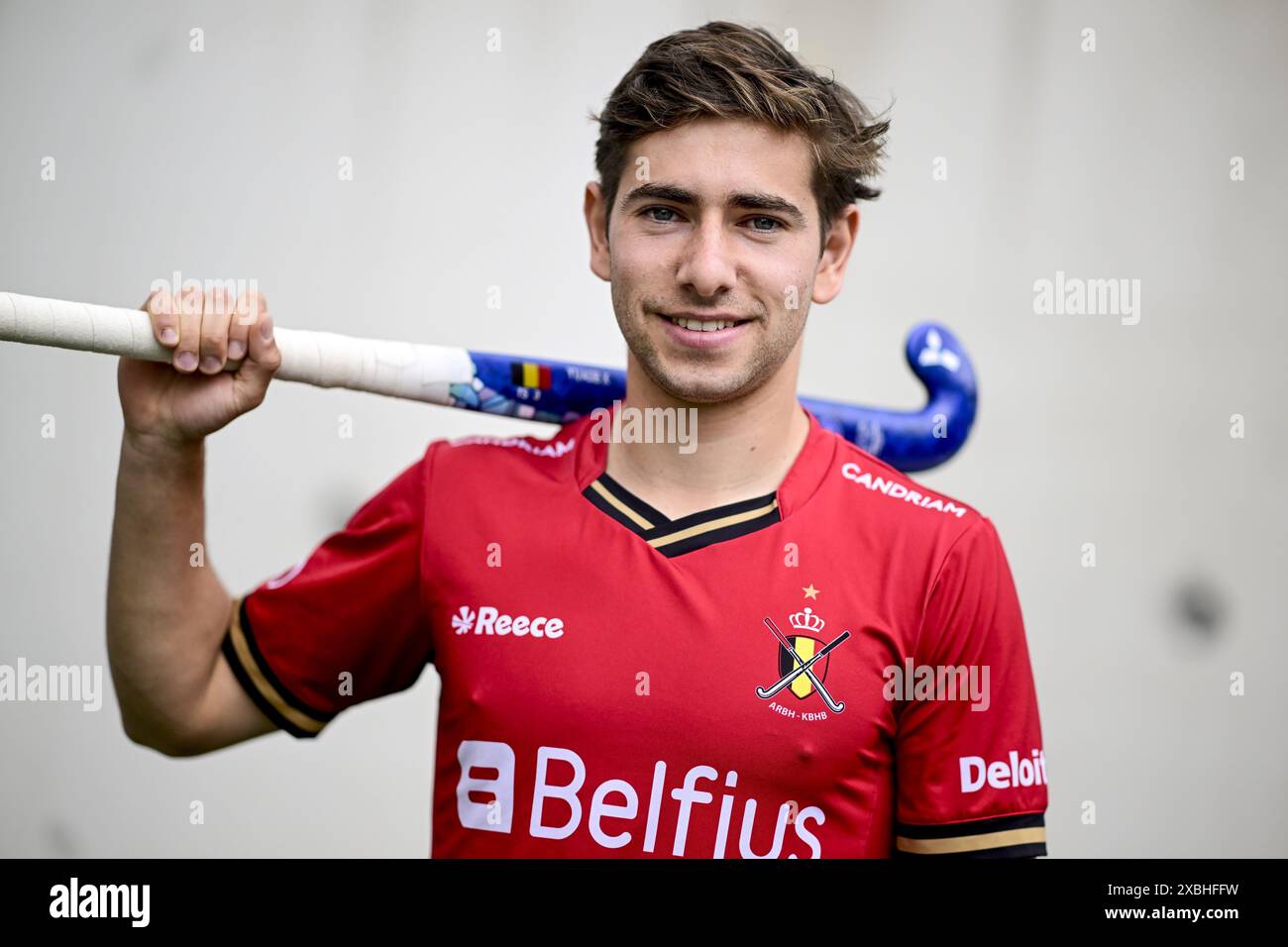 Belgium's Thibeau Stockbroekx pictured during a press conference to ...