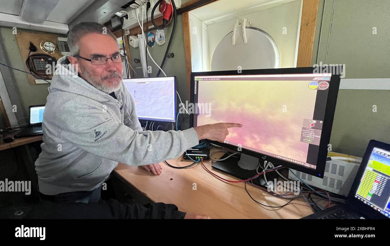 11 June 2024, Schleswig-Holstein, Kiel: Marine geologist Jens Greinert ...