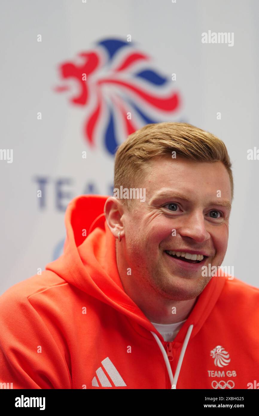 Adam Peaty during a Team GB kitting out session ahead of the 2024 Paris ...