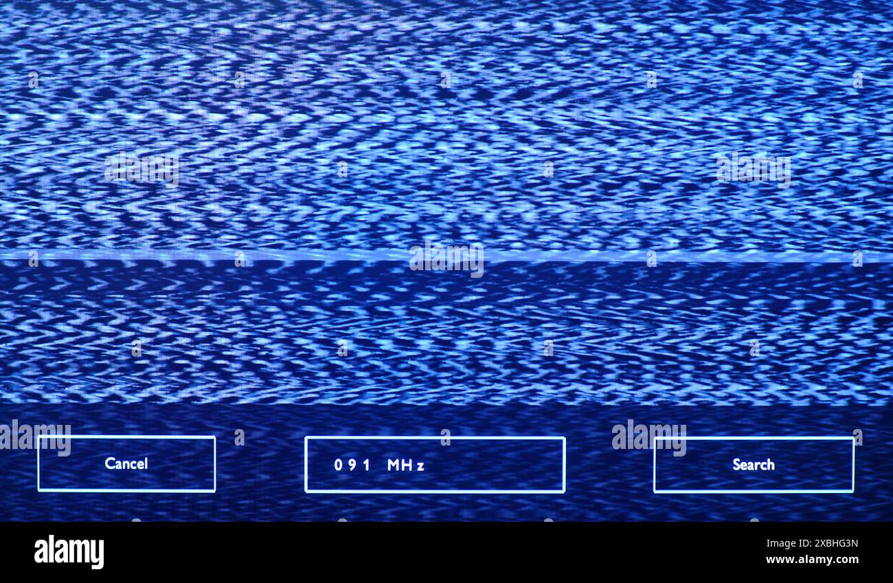 vector TV screen, lost signal Stock Photo - Alamy