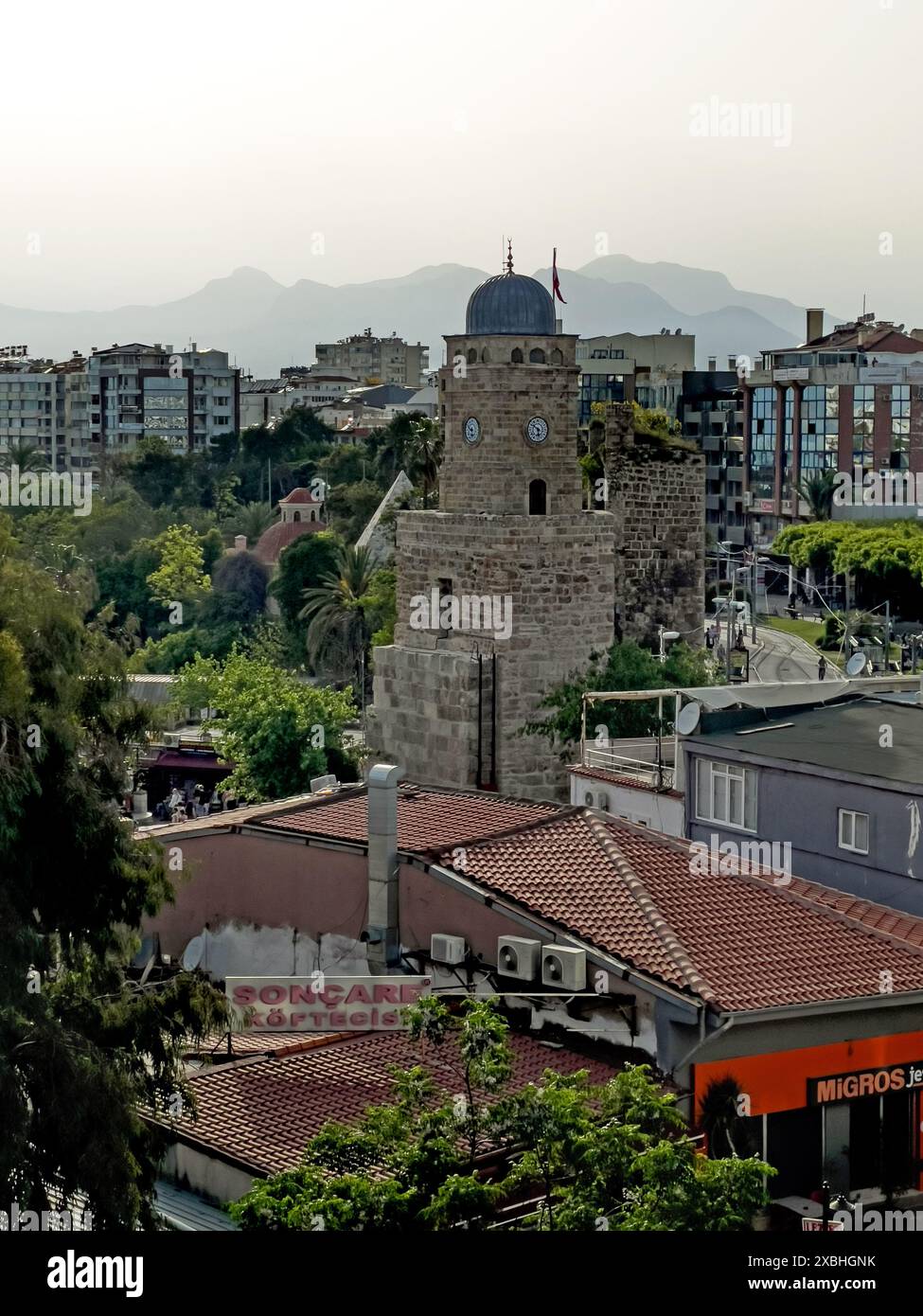 Antalya, Turkey - April 22, 2024, Beautiful view on Saat Kulesi (Clock ...