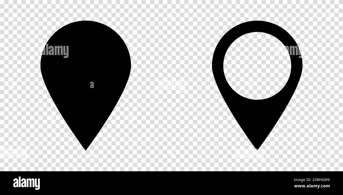 Map location pins Stock Vector Images - Alamy