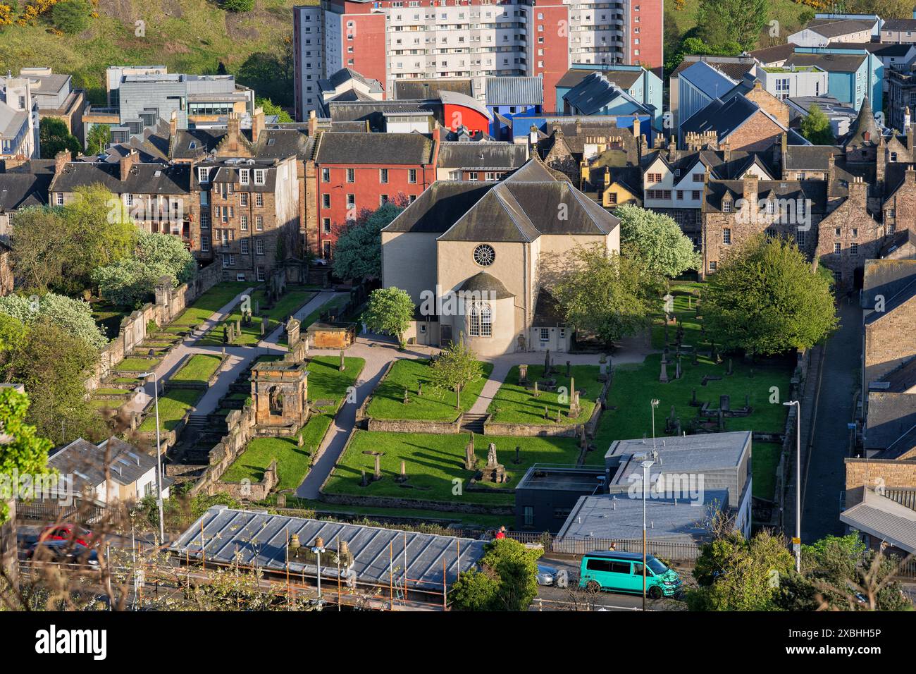 Aerial scotland church hi-res stock photography and images - Alamy