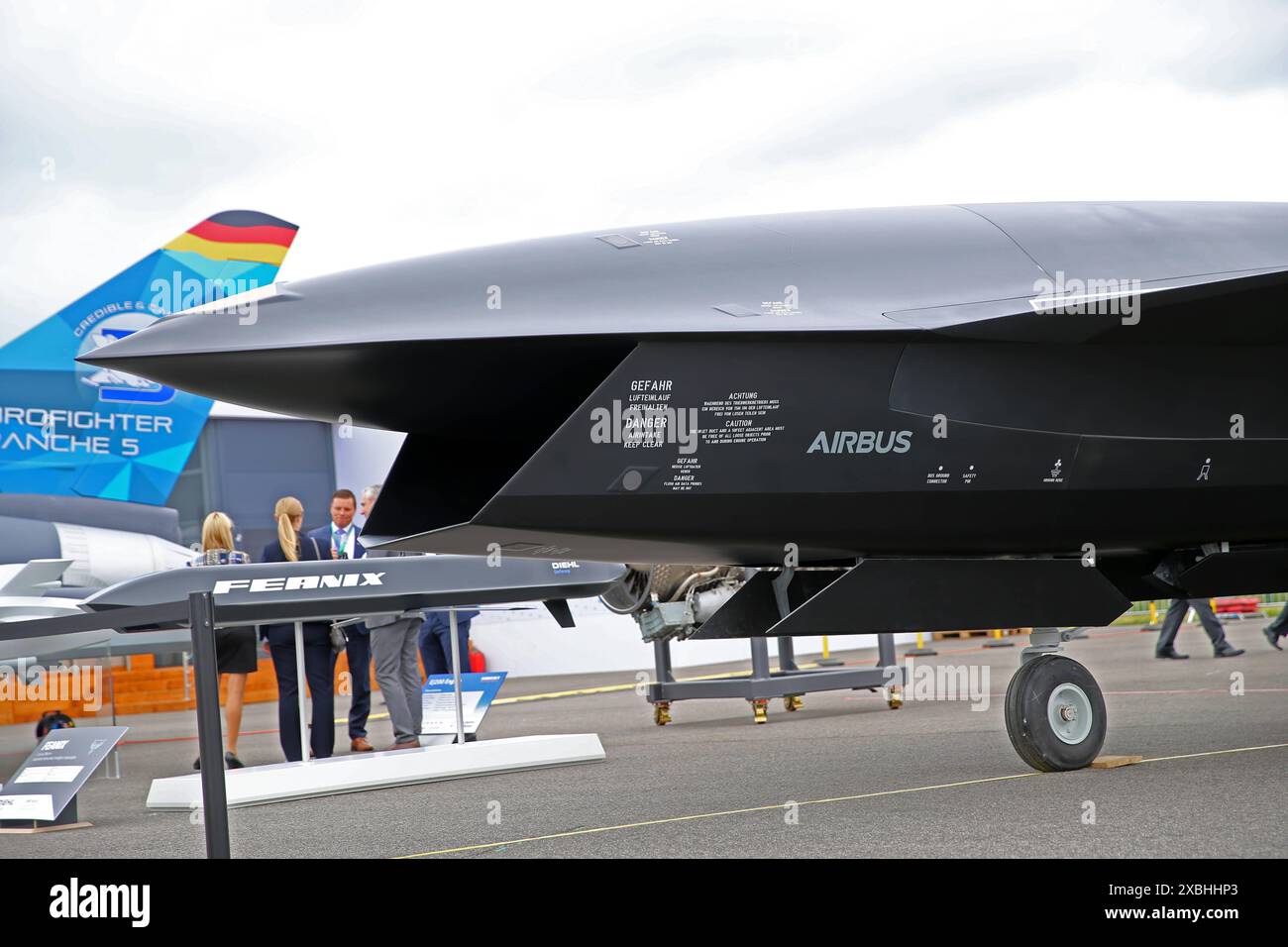 Wingman-Drohne von Airbus. Das Modell des Wingman-Projektes wurde ...