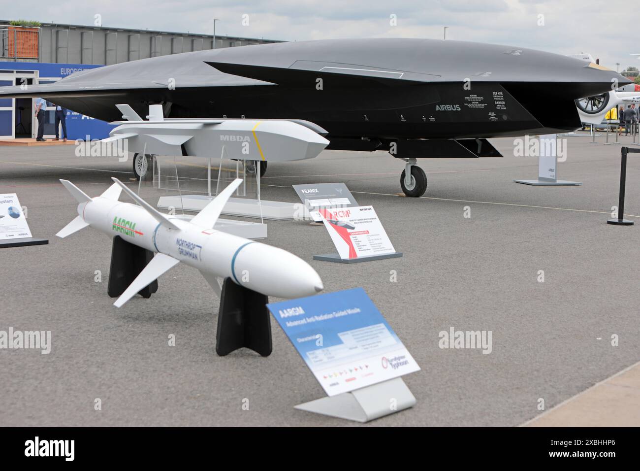 Wingman-Drohne von Airbus. Das Modell des Wingman-Projektes wurde ...