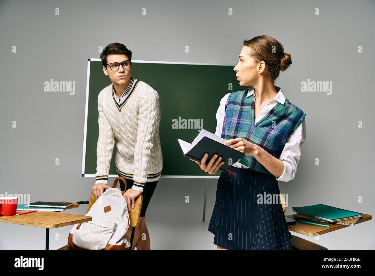 College students in uniform hi-res stock photography and images - Alamy