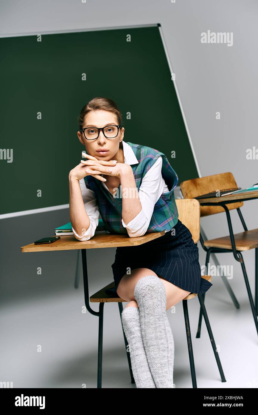 Student studying desk back hi-res stock photography and images - Alamy