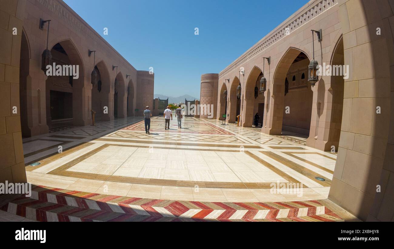 Photography of sultan Qaboos mosque in Oman Muscat during spring sunny ...