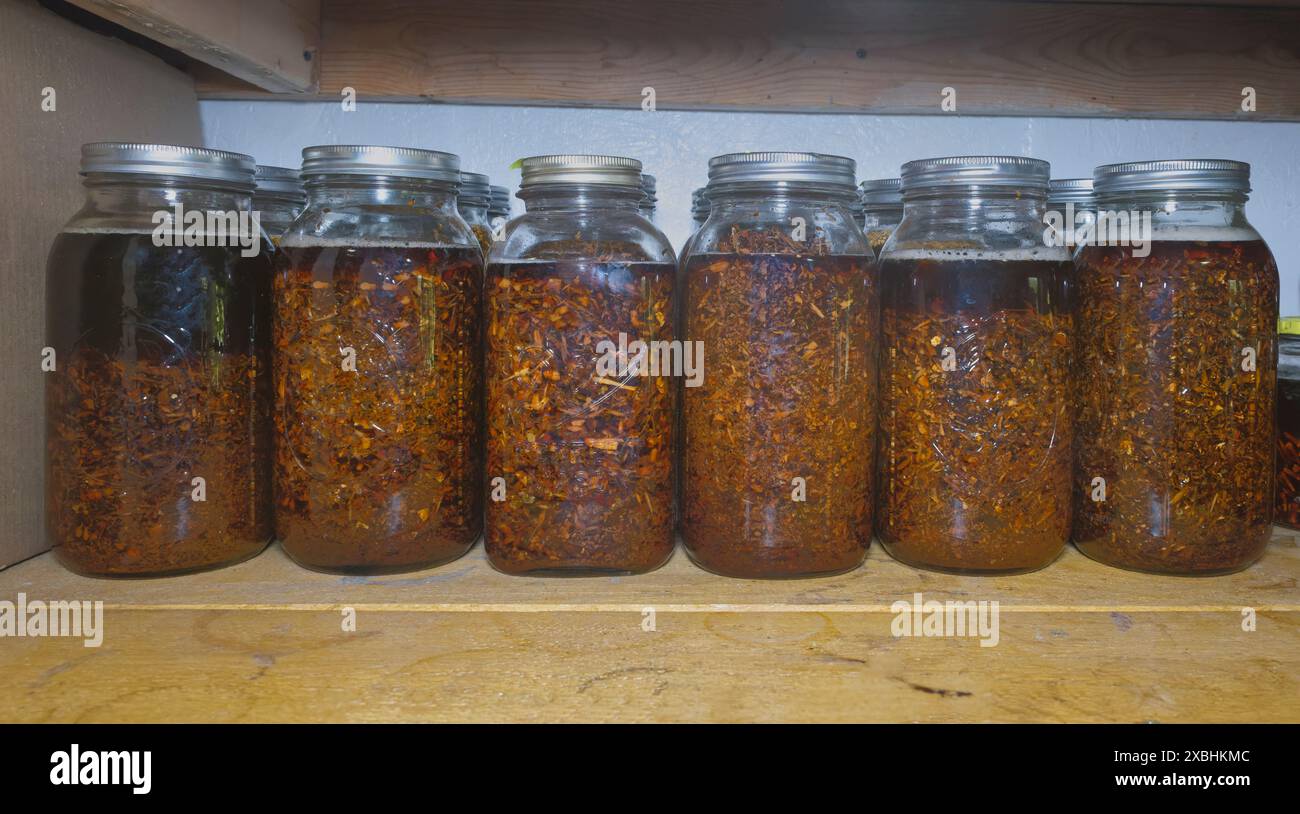 Alcohol in jars hi-res stock photography and images - Alamy
