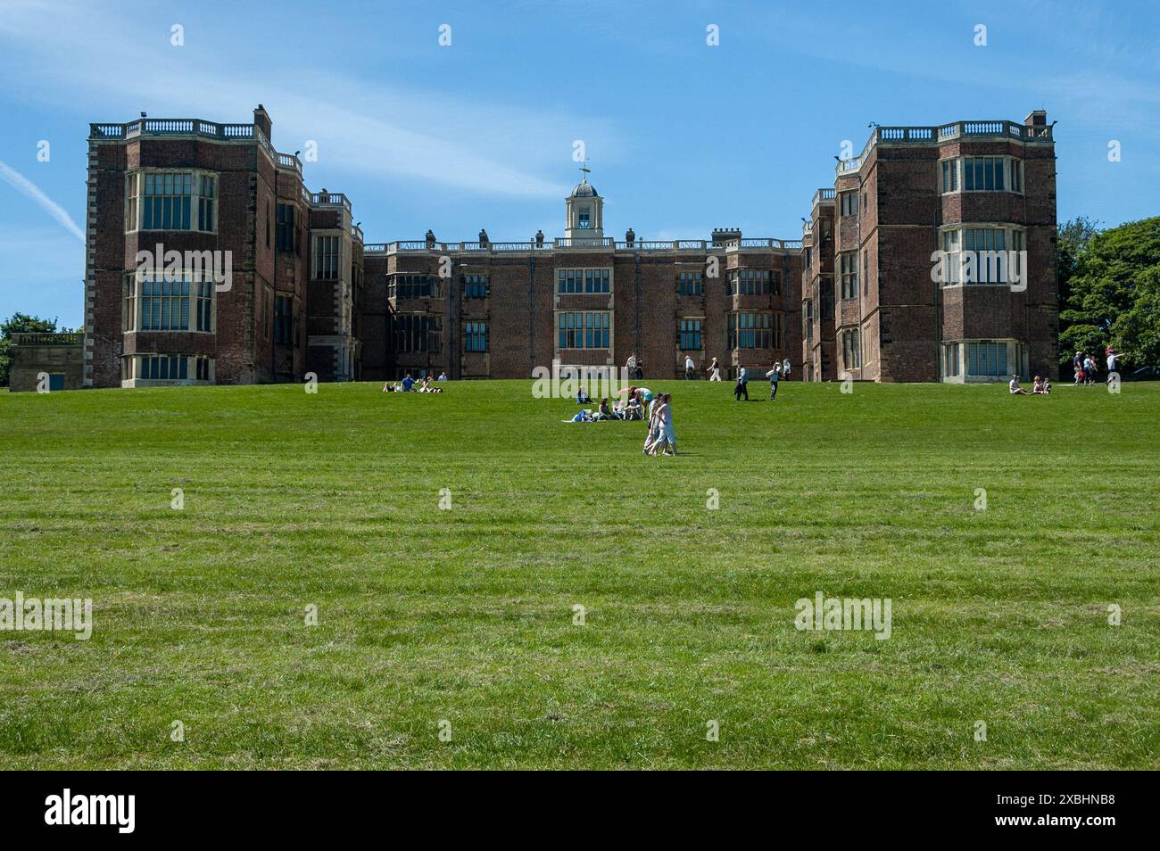 Families enjoying leisure time and the open public spaces in the ...