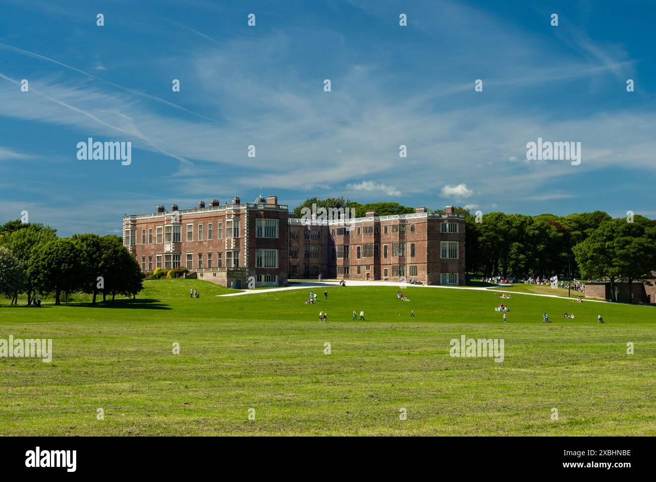 Families enjoying leisure time and the open public spaces in the ...