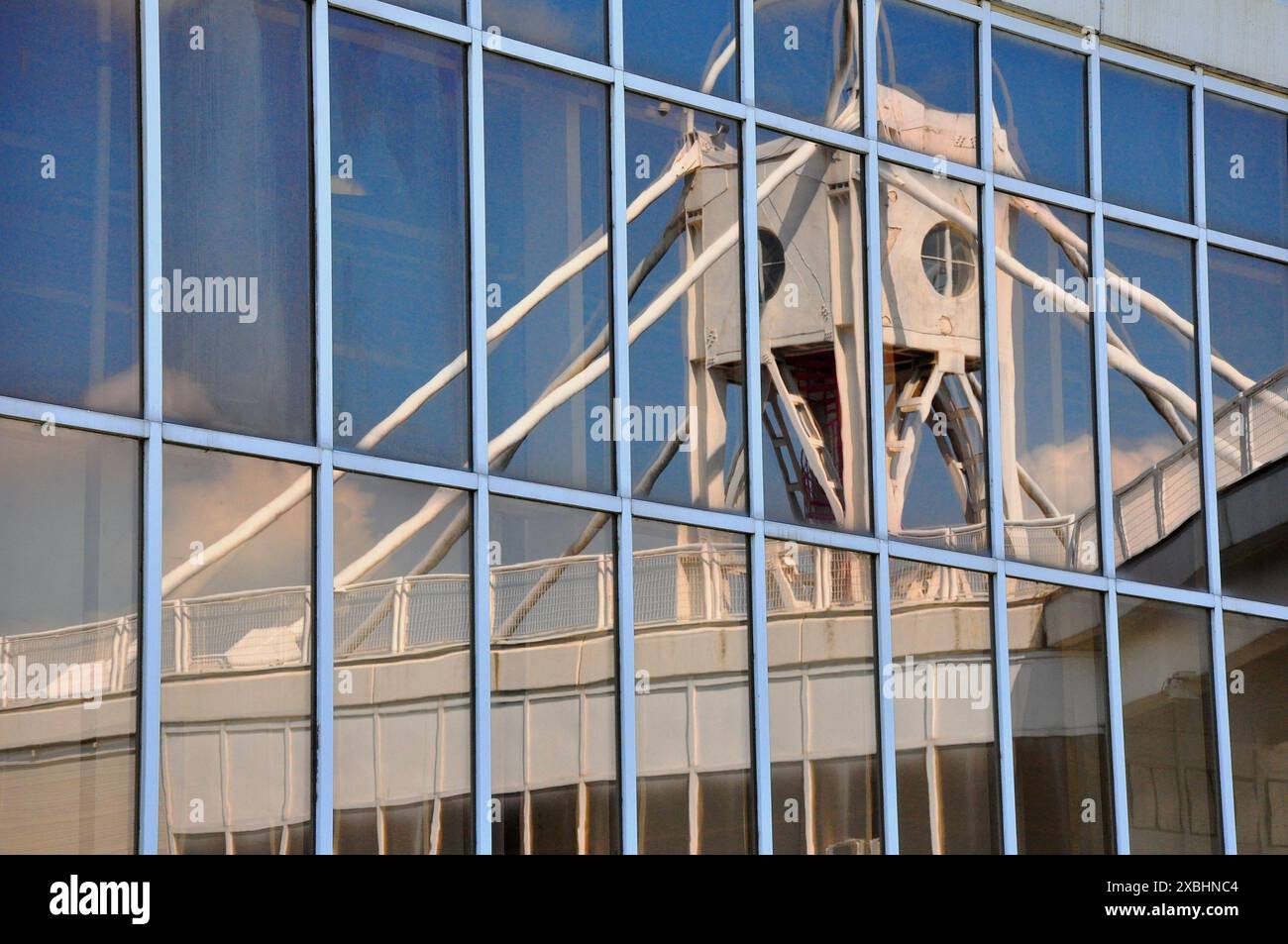 Reflection in Glass, Krizik Pavilions, Vystaviste, Prague, Czech ...