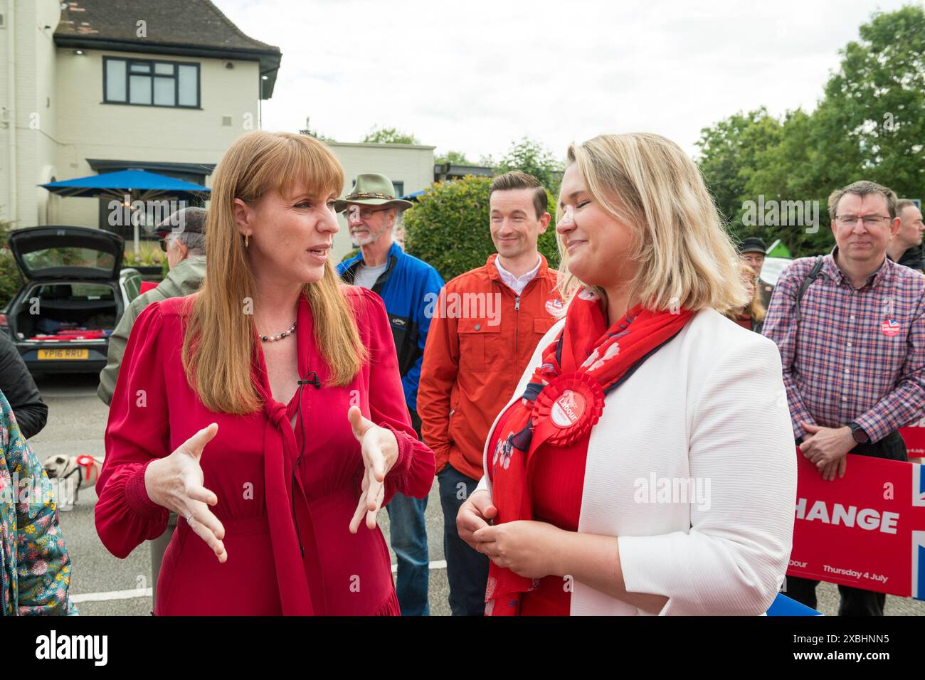 Angela Rayner M.P. Deputy Leader of the Labour Party out campaigning in ...