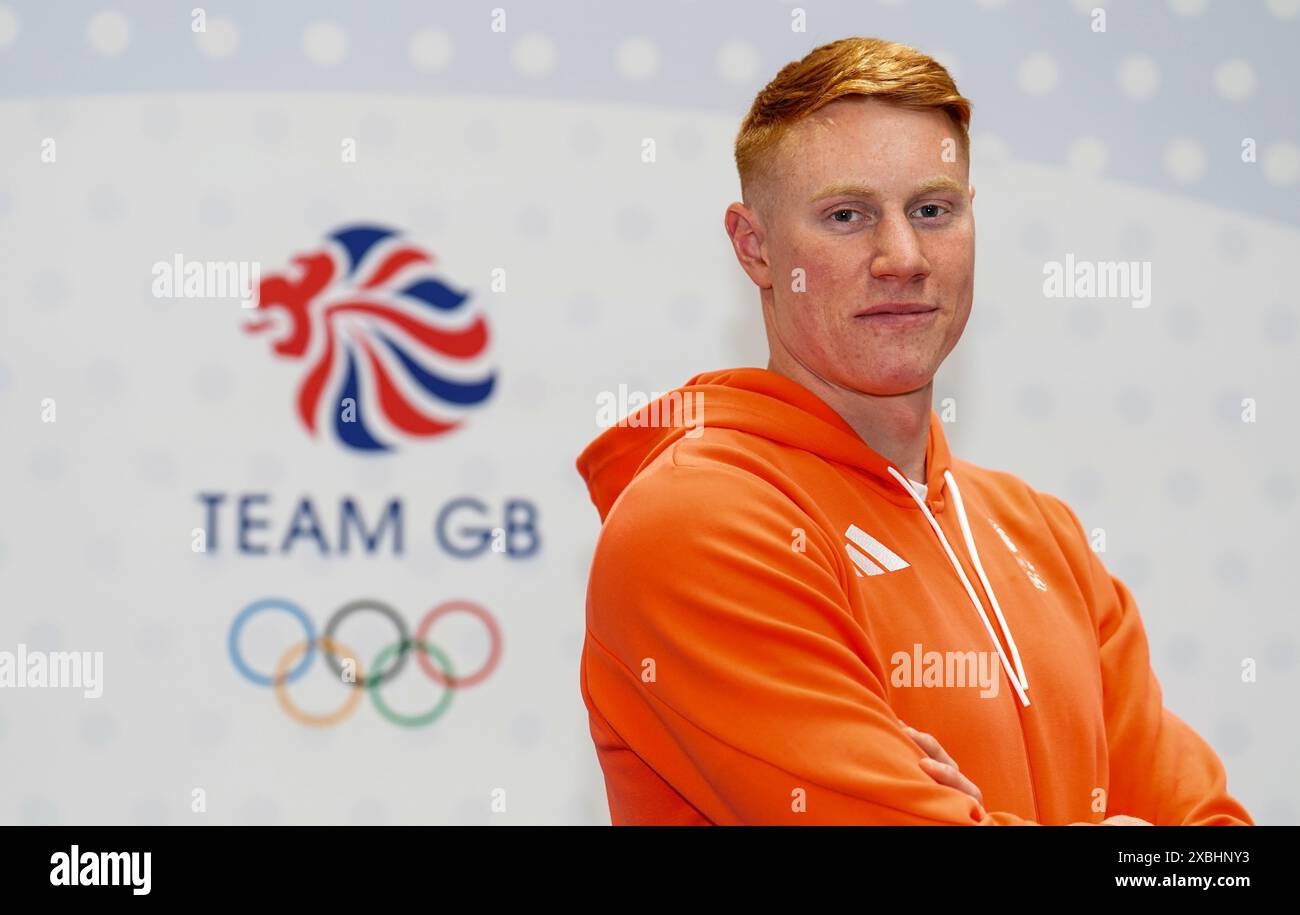 Tom Dean during a Team GB kitting out session ahead of the 2024 Paris ...