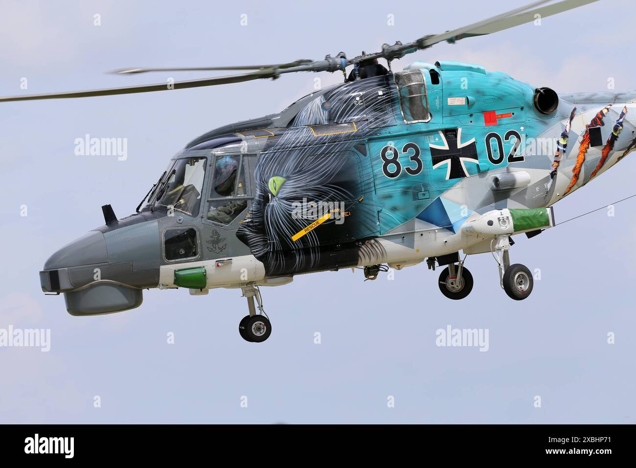 Ein Helikopter der deutschen Marine vom Typ Westland Super Lynx Mk.88A ...