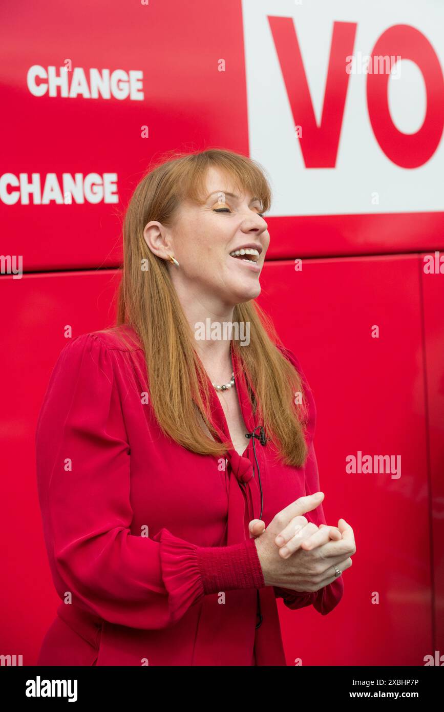 Angela Rayner M.P. Deputy Leader of the Labour Party out campaigning in ...