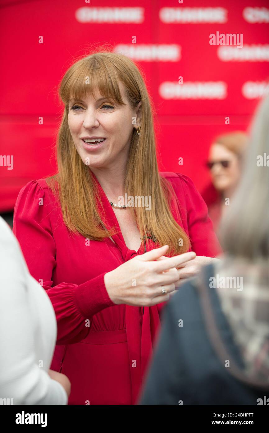 Angela Rayner M.P. Deputy Leader of the Labour Party out campaigning in ...