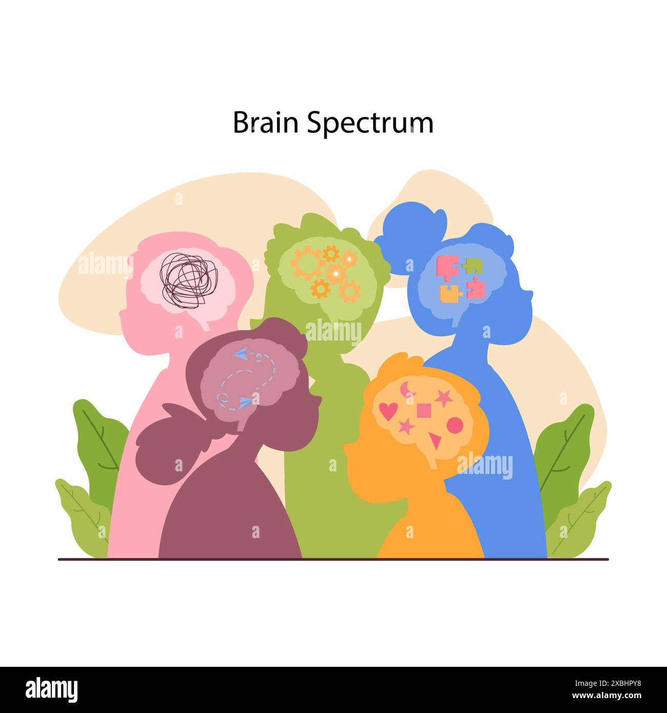 Neurodiversity. Cognitive development spectrum. Mental health awareness ...