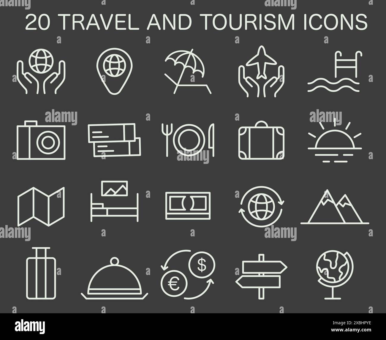 Active adventure packing Stock Vector Images - Alamy