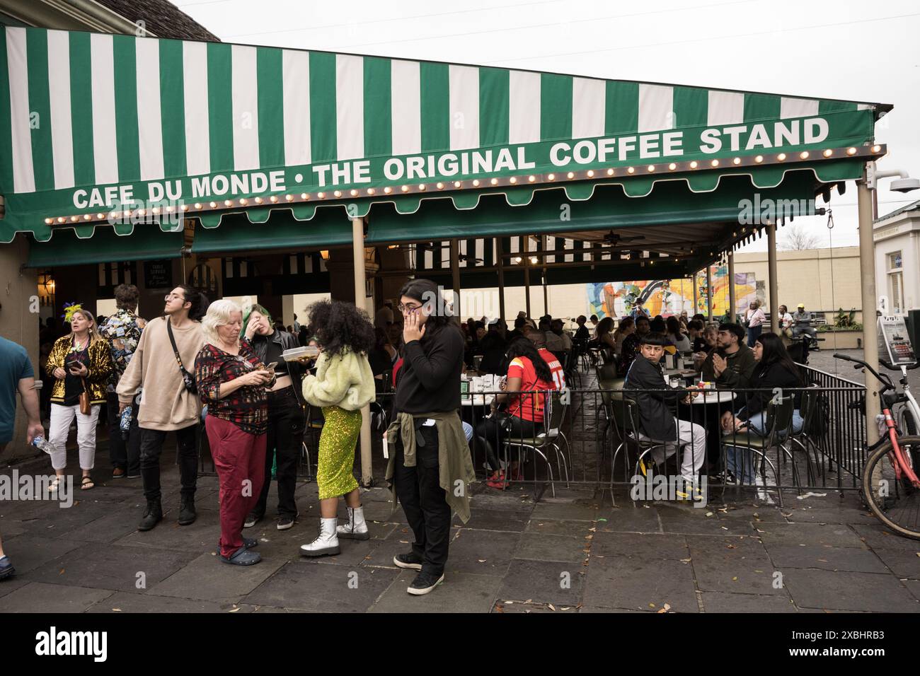 The iconic Cafe Du Monde in New Orleans' French Quarter, known for its ...