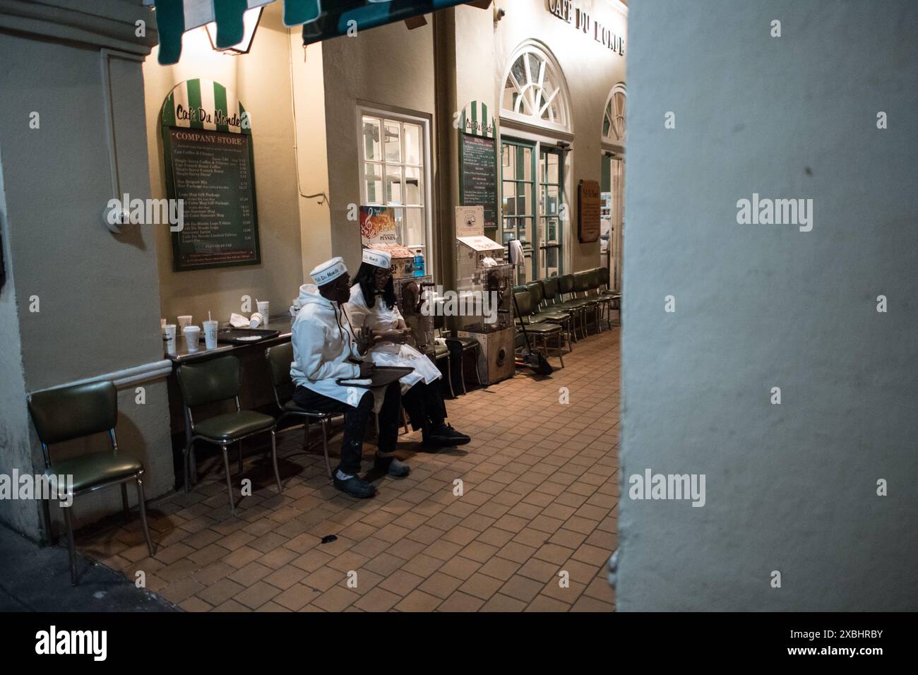 The iconic Cafe Du Monde in New Orleans' French Quarter, known for its ...
