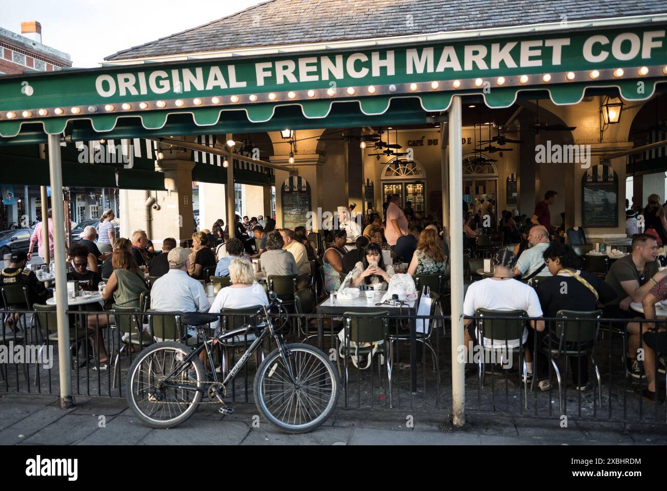 The iconic Cafe Du Monde in New Orleans' French Quarter, known for its ...