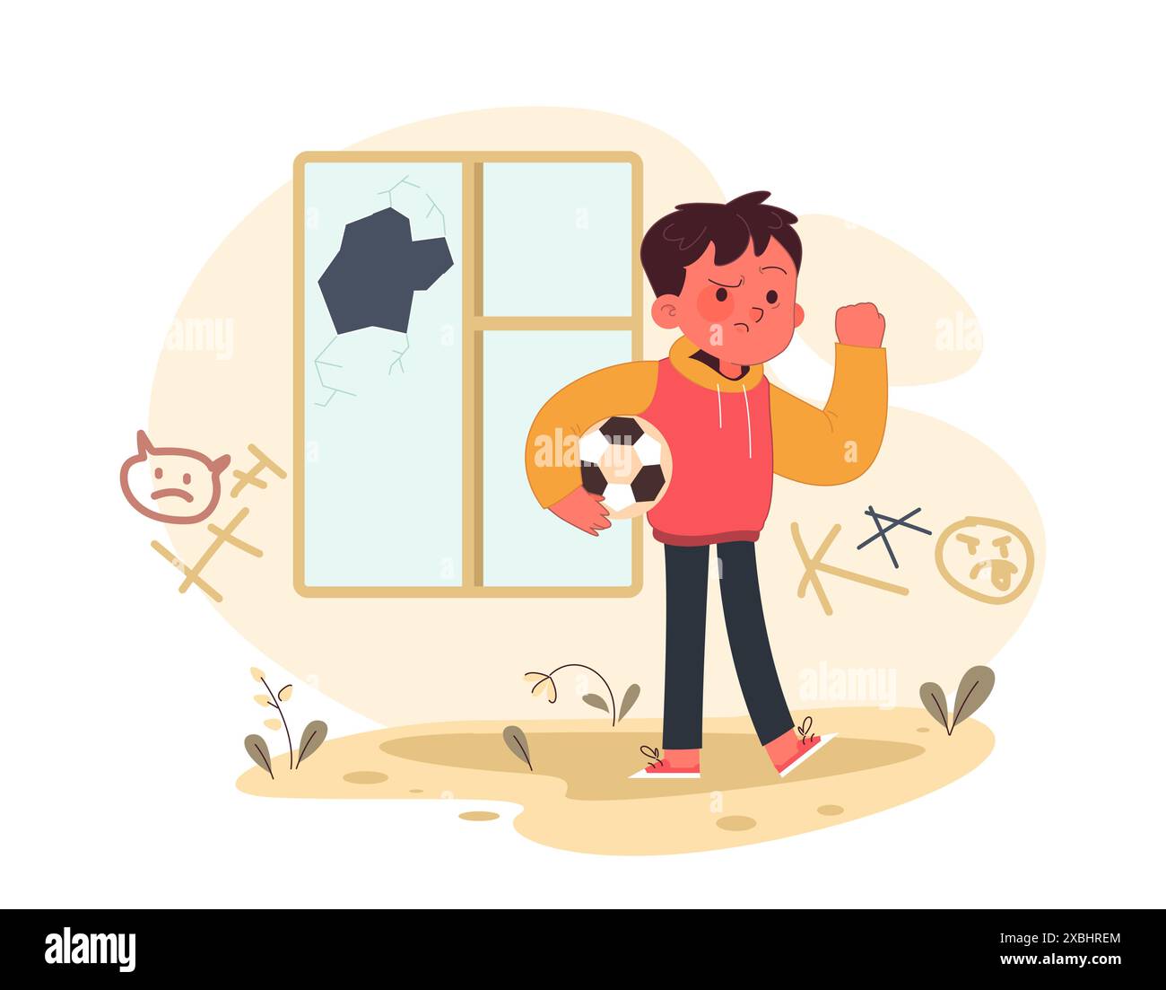 Attitude boy Stock Vector Images - Alamy