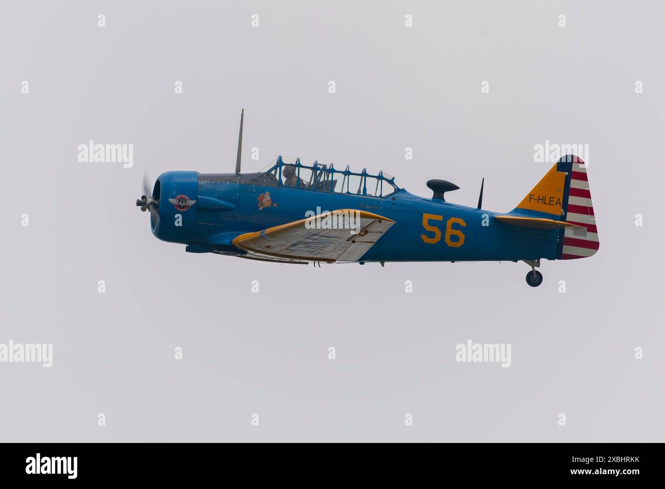 North American T-6 Texan at Le Temps Des Helices Air Show 2024 in La ...