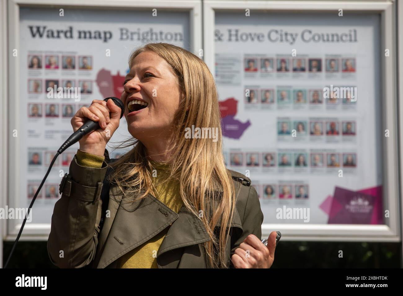 Brighton, UK. 5th June, 2024. Sian Berry, Green Party Parliamentary ...