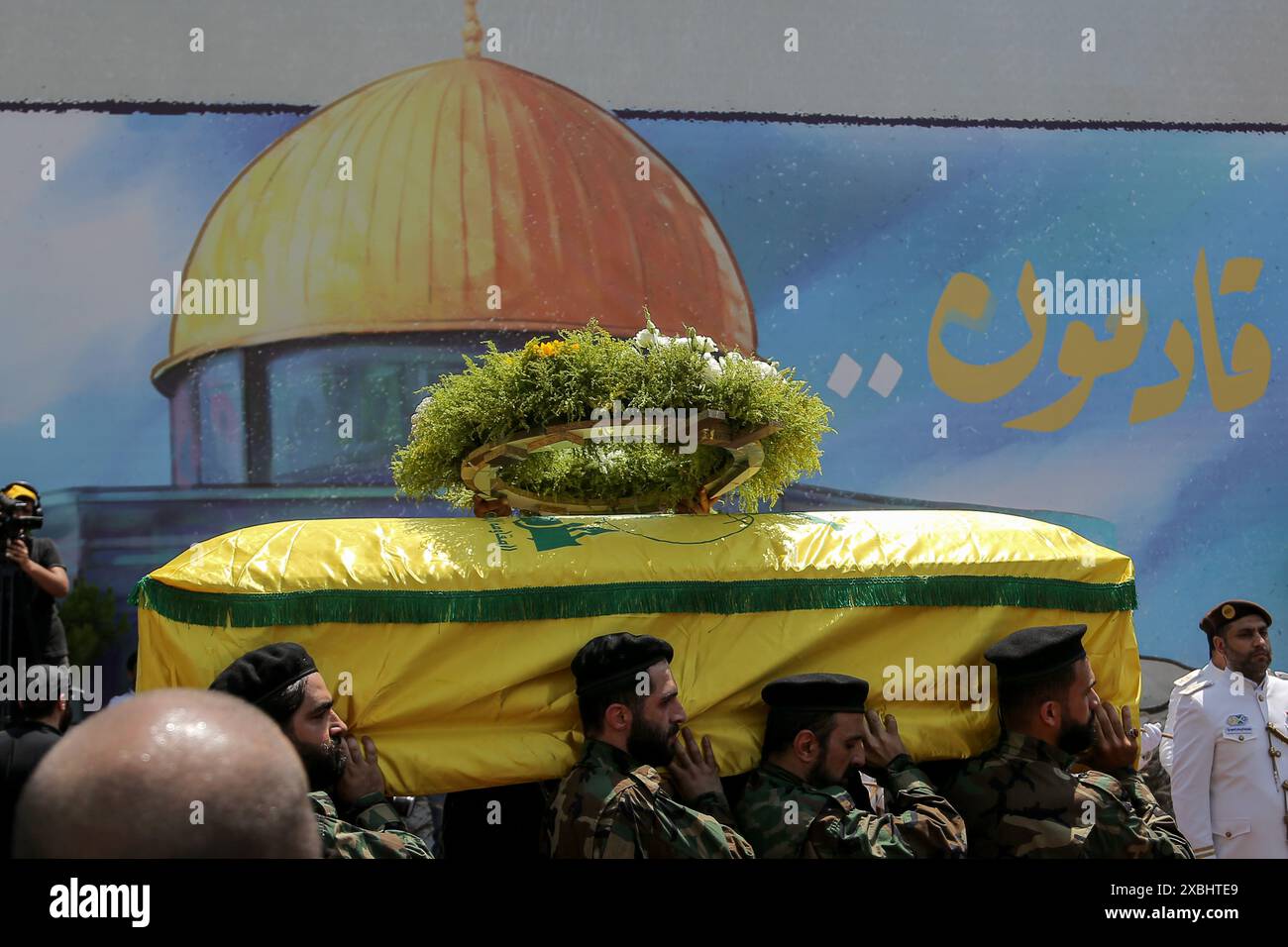 June 12, 2024, Beirut, Beirut, Lebanon: Pro-Iranian Hezbollah militants ...