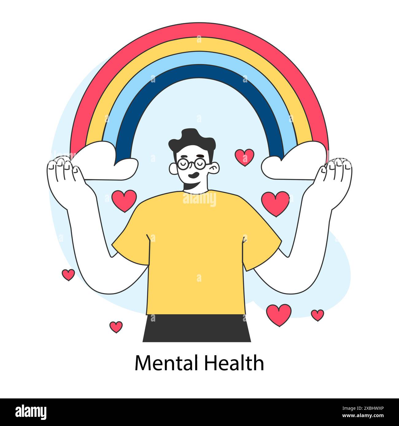 Mental health and emotional wellbeing. Positive thinking and attitude ...