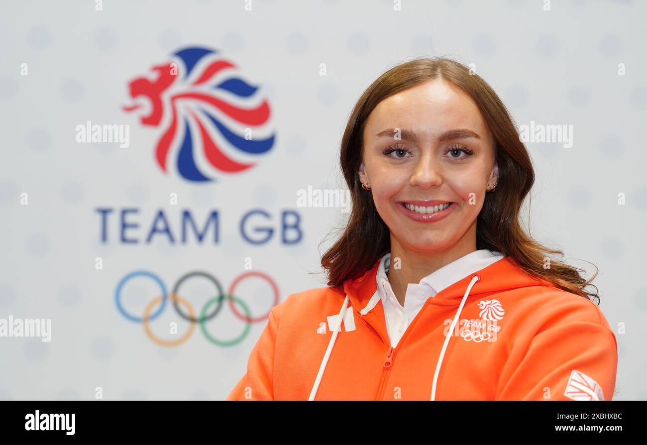 Medi Harris during a Team GB kitting out session ahead of the 2024 ...