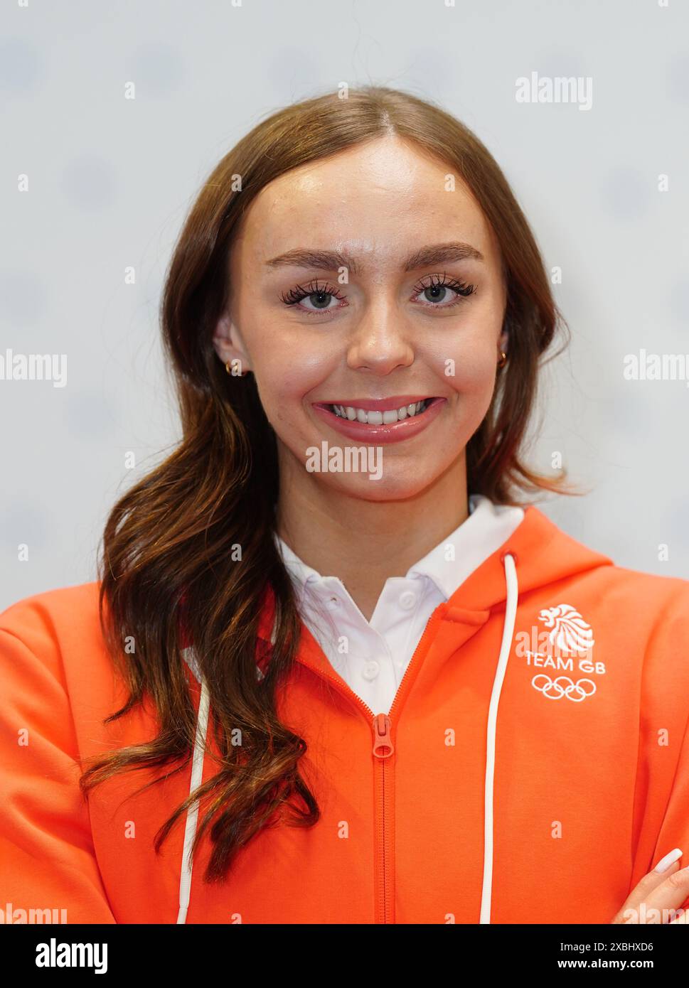 Medi Harris during a Team GB kitting out session ahead of the 2024 ...