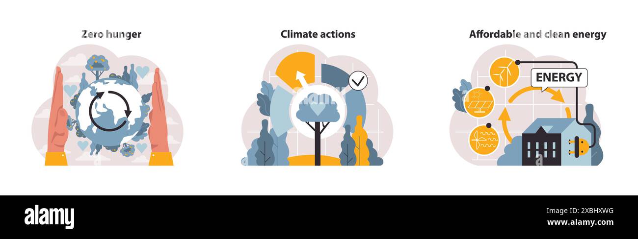 SDG or sustainable development goals set. Global target for better ...