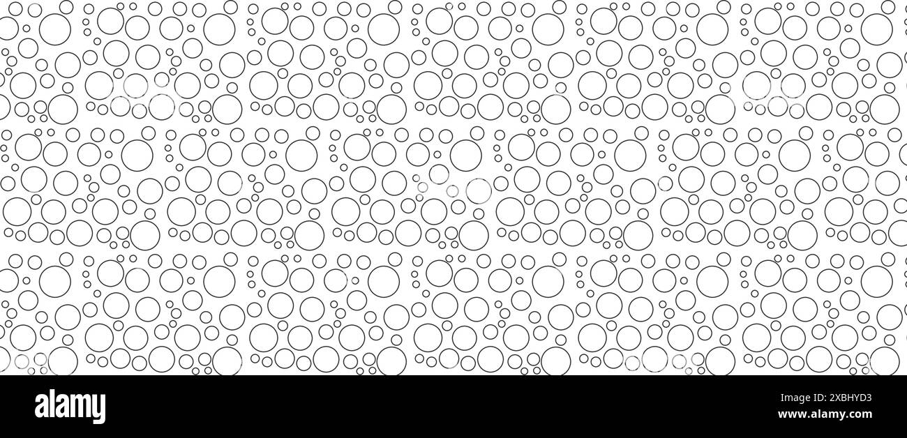 Bubbles soda seamless pattern. white color soap texture Stock Vector ...