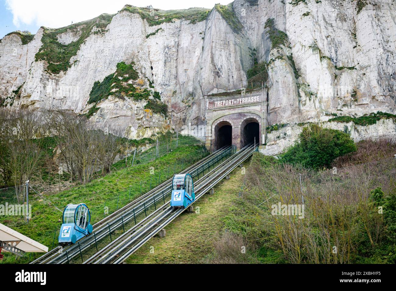 Funicular railway of Le Treport, Seine-Maritime Normandie, Normandy ...