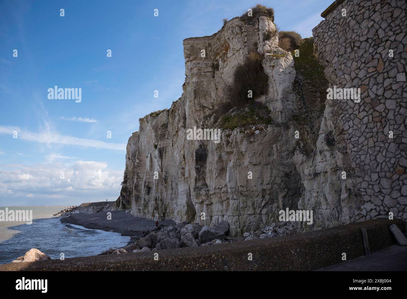 the chalk cliffs of etretat Stock Photo - Alamy
