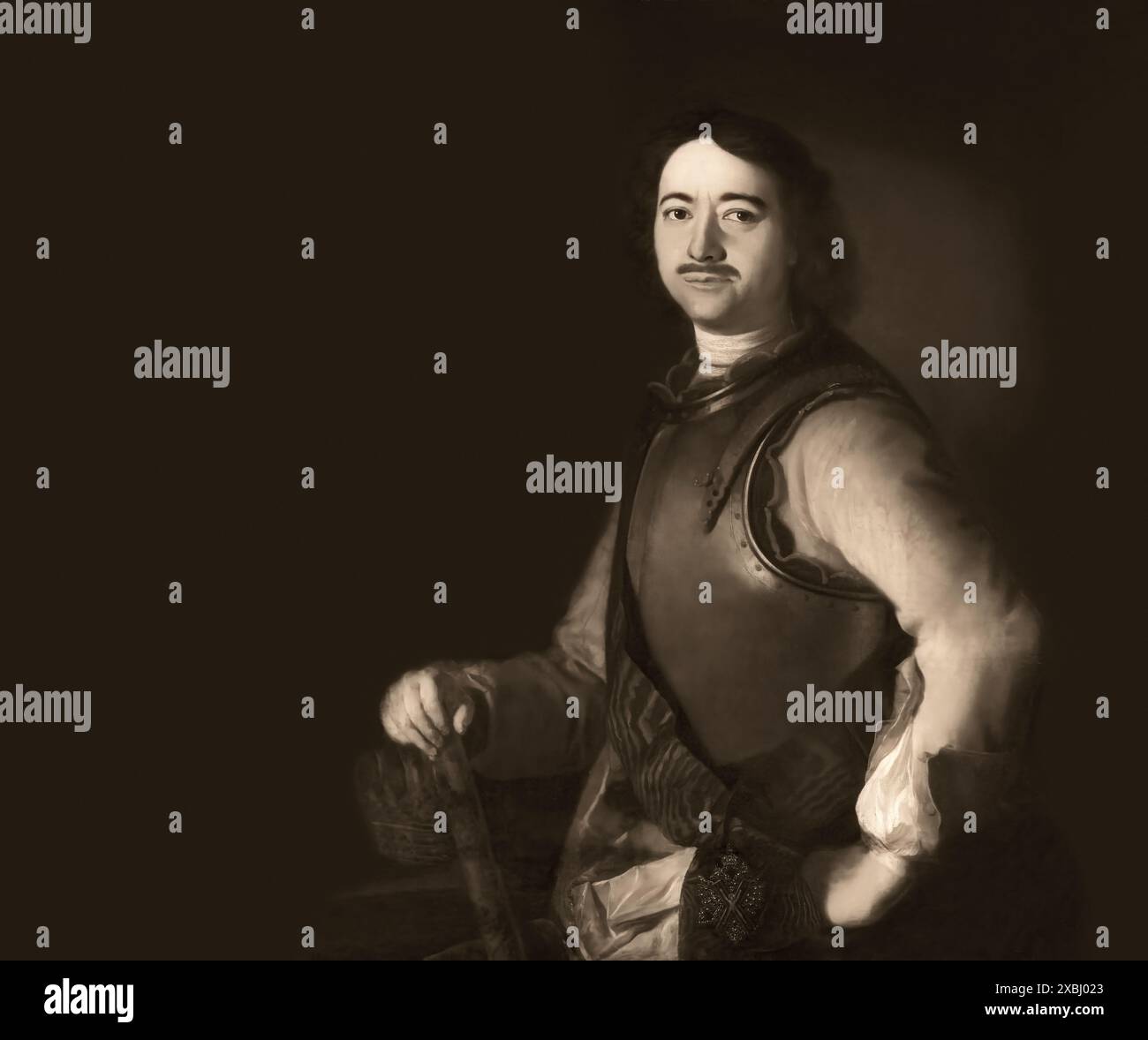 Portrait of Peter the Great, Peter I or Pyotr Alexeyevich Romanov, 1672 ...