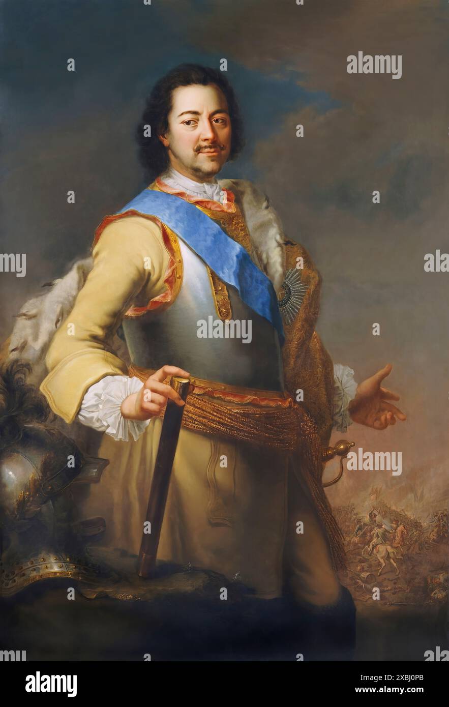 Portrait of Peter the Great, Peter I or Pyotr Alexeyevich Romanov, 1672 ...