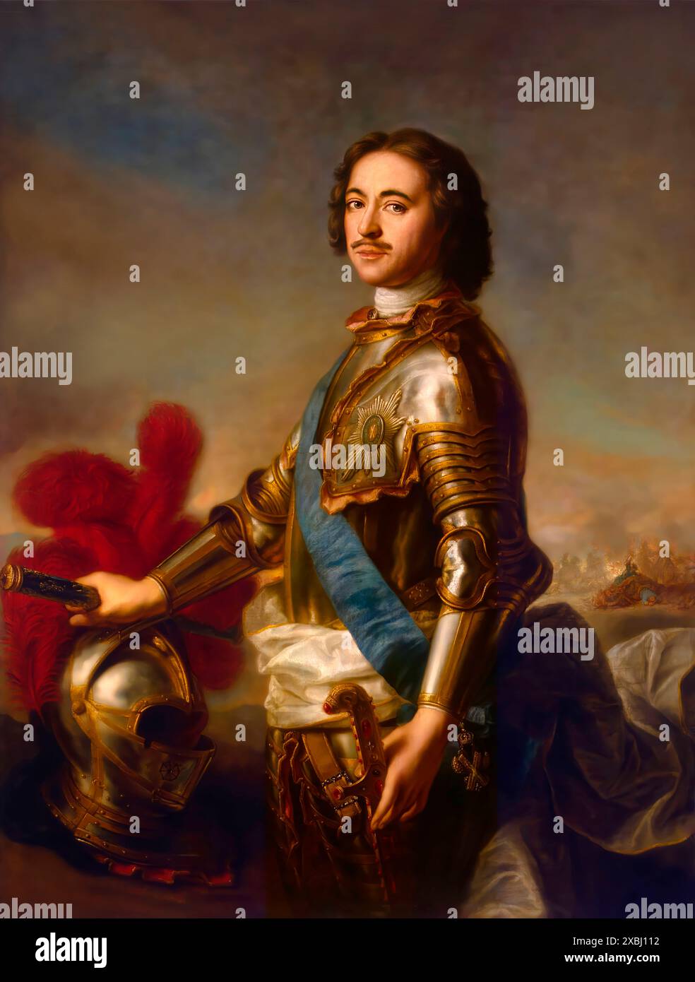 Portrait of Peter the Great, Peter I or Pyotr Alexeyevich Romanov, 1672 ...