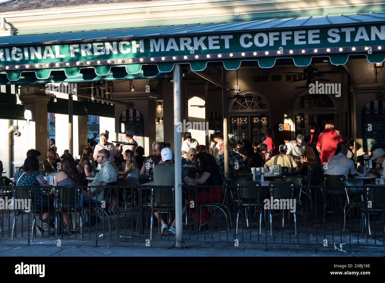 The iconic Cafe Du Monde in New Orleans' French Quarter, known for its ...