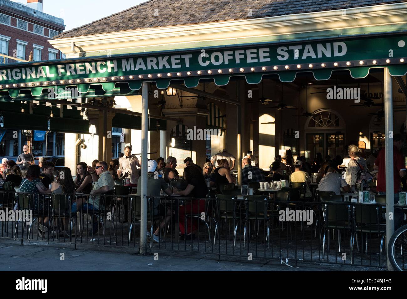 The iconic Cafe Du Monde in New Orleans' French Quarter, known for its ...